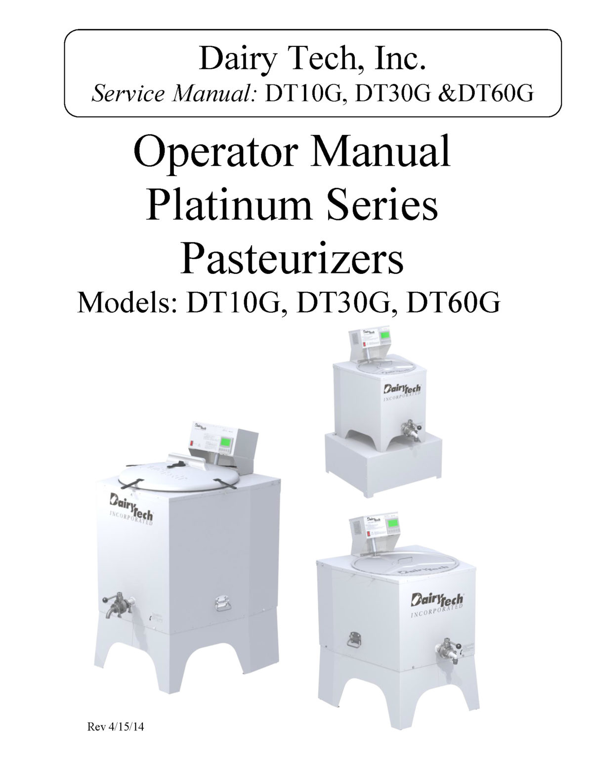 Combi Series Owner’s Manual – Dairy Tech, LLC